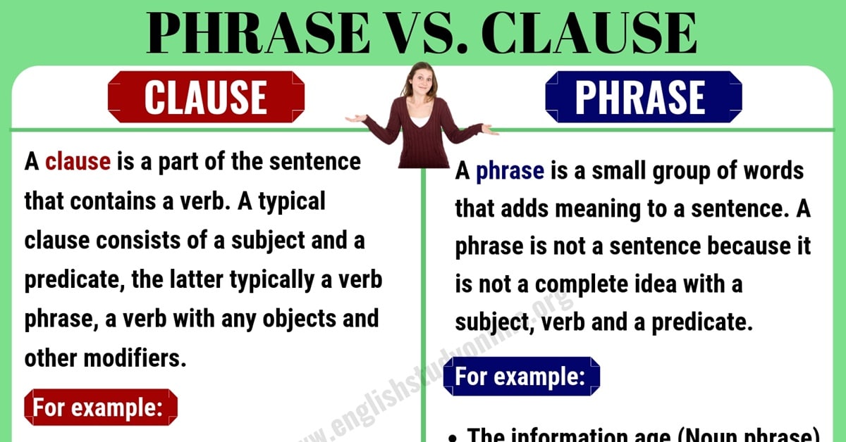 Phrase And Clause Definition And Explanations Talibilm pk